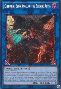 Cherubini, Ebon Angel of the Burning Abyss (V.3 - Secret Rare) - 25th Anniversary Rarity ...