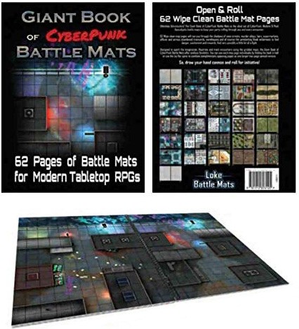Giant Book of Cyberpunk Battle Mats | Fantàsia Store
