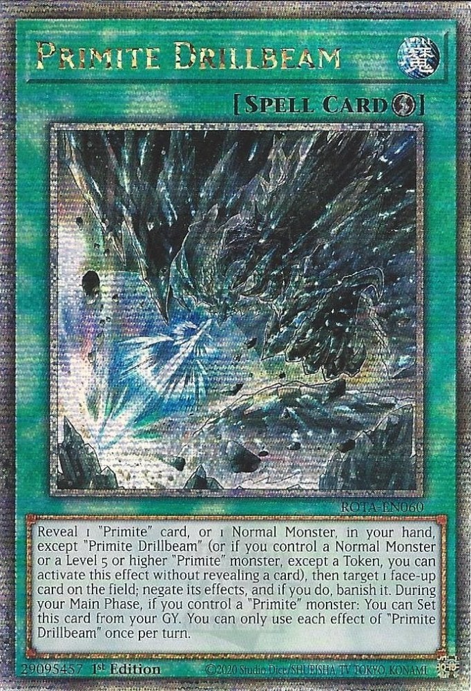 Primite Drillbeam (V.2 - Quarter Century Secret Rare) - Rage of the ...