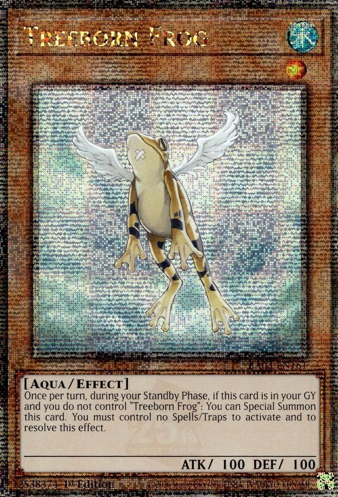 Treeborn Frog (V.2 - Quarter Century Secret Rare) - Quarter Century ...