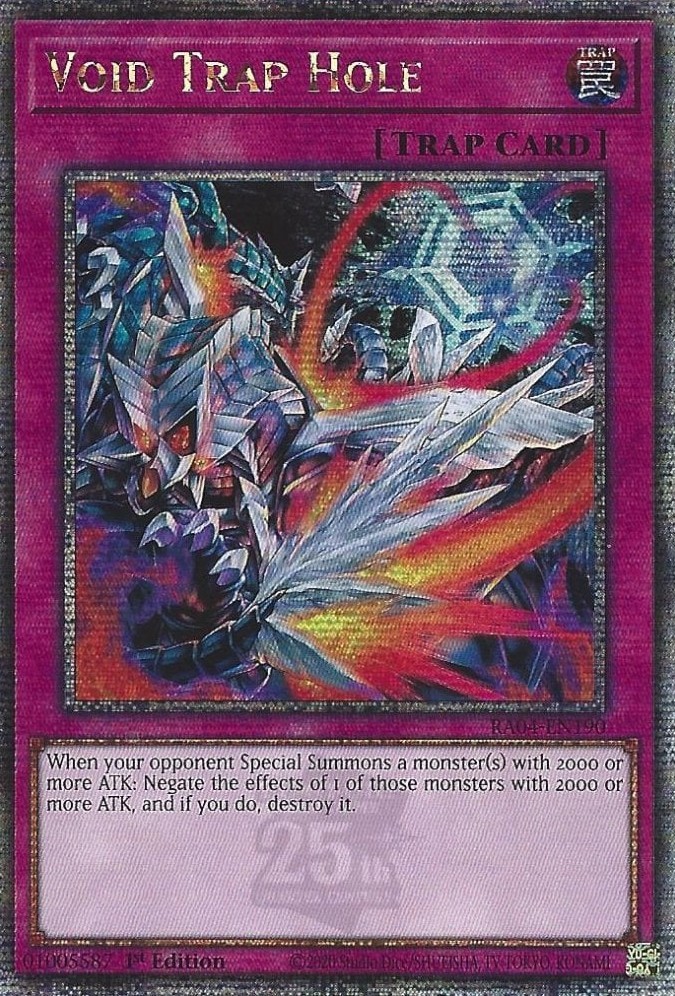 Void Trap Hole (V.1 - Quarter Century Secret Rare) - Quarter Century Stampede | Fantàsia