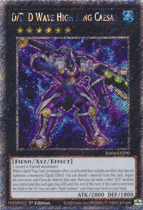 D/D/D Wave High King Caesar (V.2 - Platinum Secret Rare) - Quarter ...