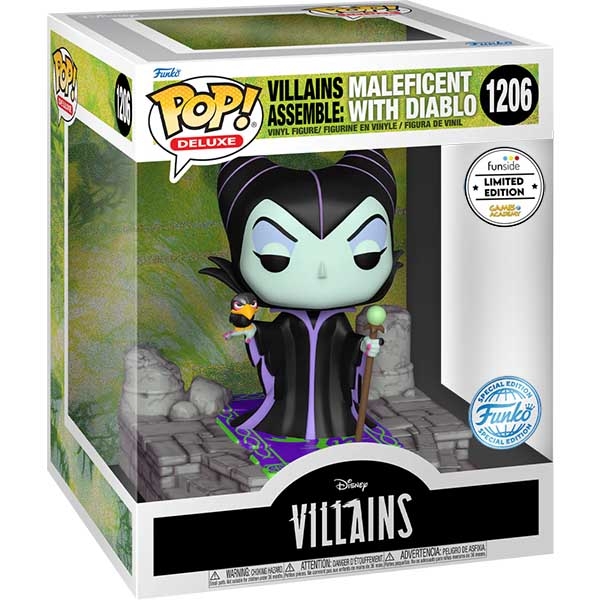 Funko Pop 1206 - Maleficent with Diablo - Villain | Fantàsia