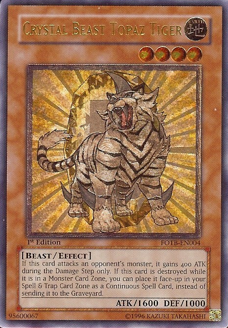 Crystal Beast Topaz Tiger (V.2 - Ultimate Rare) - Force of the Breaker ...