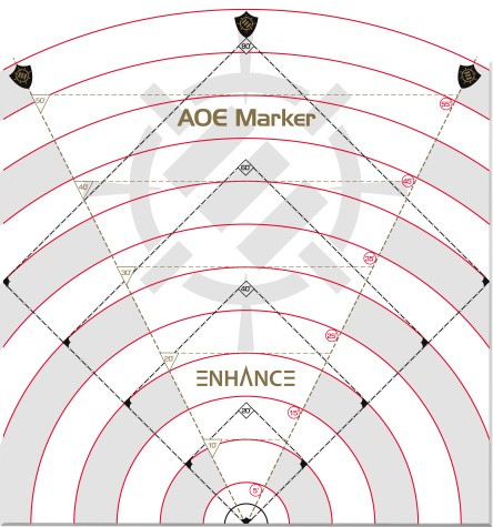 RPG 60 ft. Spell - Area of Effect Template | Fantàsia Store
