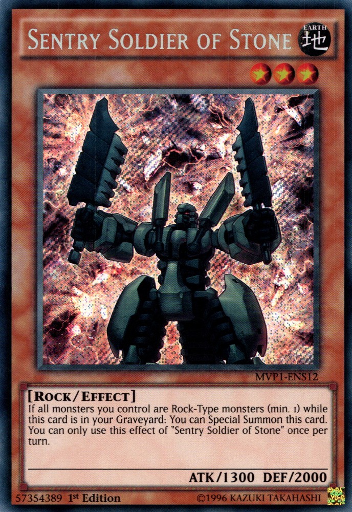Sentry Soldier of Stone (V.3 - Secret Rare) - Yu-Gi-Oh! The Dark Side ...