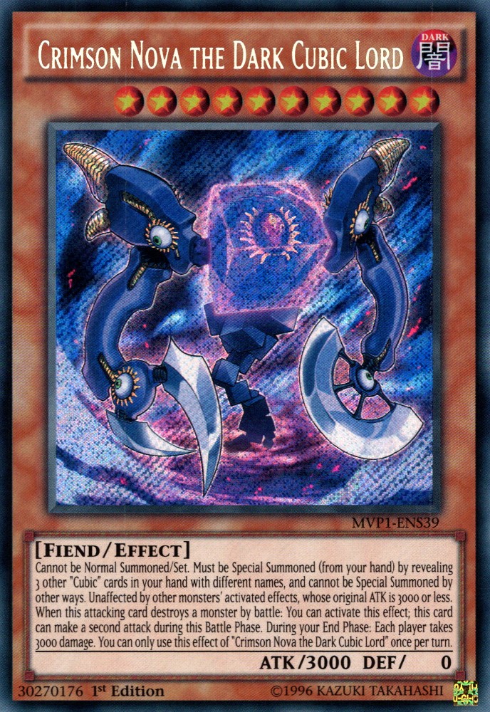 Crimson Nova the Dark Cubic Lord (V.3 - Secret Rare) - Yu-Gi-Oh! The ...